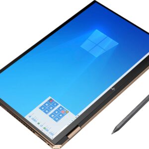 HP Spectre X360 15.6 Inch 4K UHD Touch-Screen 512GB SSD + 32GB Optane 1.8GHz i7 2-in-1 Laptop (16GB RAM, Quad-Core i7-10510U, GeForce MX330, Windows 10 Home) Nightfall Black 15-EB0043DX