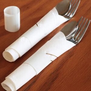 Paper Napkin Rings - Self-Adhering (500, White)