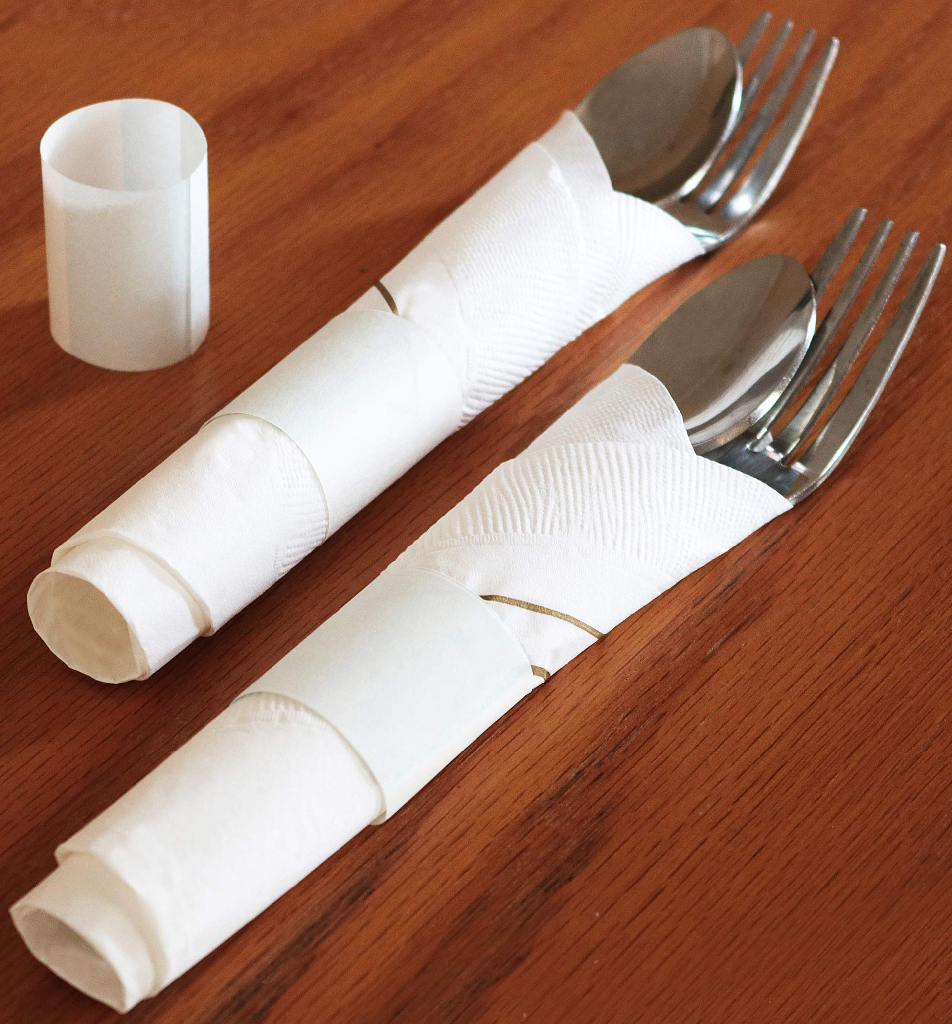 Paper Napkin Rings - Self-Adhering (500, White)