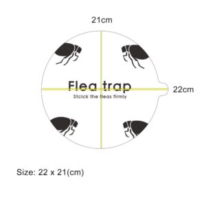 Flea Trap Refills 10 Packs, Flea Trap for Inside Your Home, Replacement Pads for Flea Light, 7.1 Inch Natural Glue Discs Refill