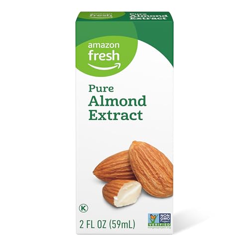 Amazon Fresh, Pure Almond Extract, 2 Fl Oz (Previously Happy Belly, Packaging May Vary)