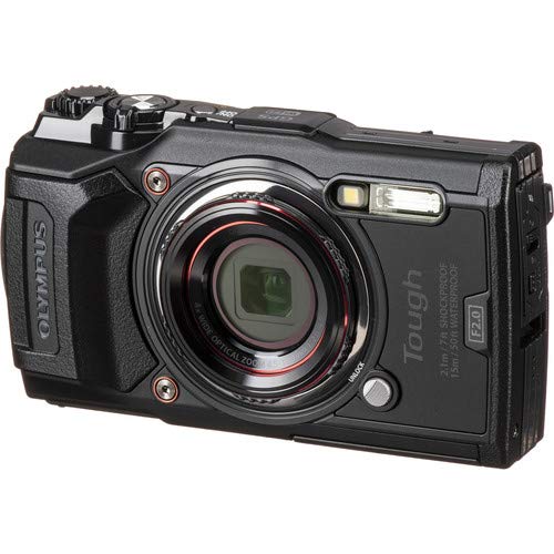 Olympus Tough TG-6 Digital Camera (Black) with Extra Battery | LED & More - 32GB Kit Bundle