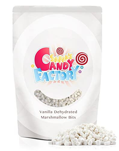 Sarah's Candy Factory Vanilla Mini Dehydrated Marshmallow Bits in Resealable Bag, 1lb