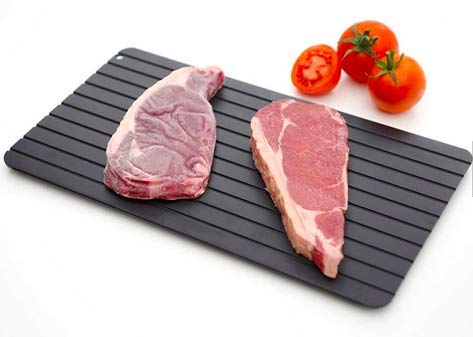 Original Meat Defrosting Tray - Rapid Defrost Plate for Food - Natural Miracle Thawing Mat - Fast Thaw Board - Large Size - Master Meat Defroster Tray - No Microwave/Electricity