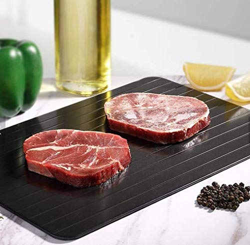 Original Meat Defrosting Tray - Rapid Defrost Plate for Food - Natural Miracle Thawing Mat - Fast Thaw Board - Large Size - Master Meat Defroster Tray - No Microwave/Electricity