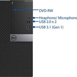 Dell Optiplex 7040 Mini-Tower Desktop PC, Intel Quad-Core i7-6700 4.0 GHz, 8GB RAM, 256GB NVMe SSD, HD Graphics 530 4K, DisplayPort, HDMI, AC Wi-Fi, Bluetooth - Windows 10 Pro (Renewed)