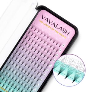 Eyelash Extensions 3D 4D 5D 6D 8D 9D 10D Thickness 0.07/0.1 C/D Curl Eyelashes Middle Stem & Long Stem Heat Bonded Premade Fans Russian Volume Lash Extensions Supplies (Middle Stem 10D-0.07-D-8-15mm)