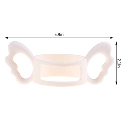 Silicone Wide-Neck Baby Bottle Handle, Outer Diameter Over 6cm for Bottle (Pack of 2)