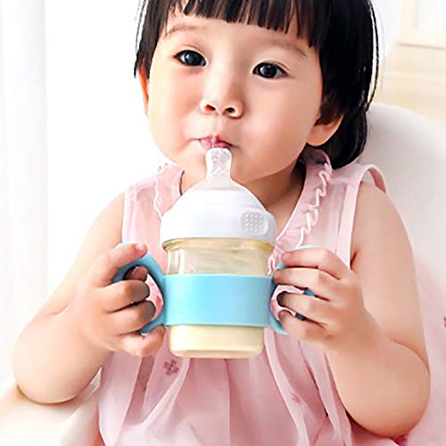 Silicone Wide-Neck Baby Bottle Handle, Outer Diameter Over 6cm for Bottle (Pack of 2)