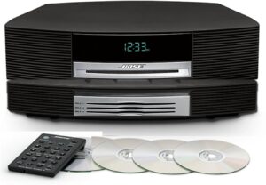 bose wave music system bundle with bose wave multi-cd changer, graphite grey - black (renewed)