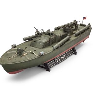 Revell 85-0319 PT-109 Patrol Torpedo Boat Commanded by LTJG John F. Kennedy Model Military Ship Kit 1:72 Scale 146-Piece Skill Level 5 Plastic Model Building Kit, Green