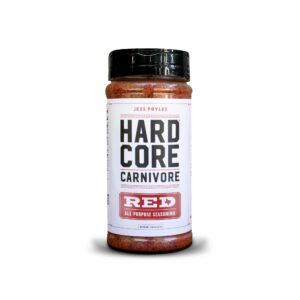 hardcore carnivore red: pork, chicken & bbq seasoning (large shaker)