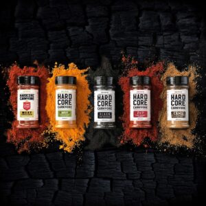 Hardcore Carnivore Red: pork, chicken & BBQ seasoning (Large Shaker)