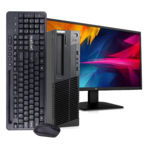 lenovo thinkcentre m92p pc desktop computer, intel i5-3470 3.2ghz, 8gb ram, 500gb hdd, windows 10 pro, new 23.6 fhd monitor, new keyboard & mouse, new 16gb flash drive, wifi (renewed)