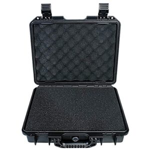 axigear waterproof hard case with diy customizable foam insert - 14 x 12 x 4in