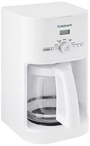 cuisinart dcc-1120 12-cup classic programmable coffeemaker, white, 12-cup, programmable