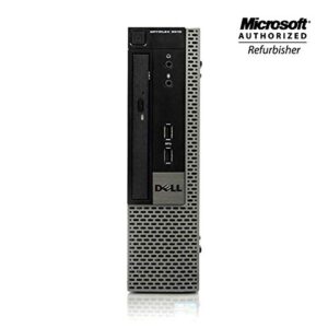 Dell Optiplex 9010 USFF Ultra-Slim Business Desktop Computer PC, Intel i5-3470s up to 3.6 GHz, 16GB RAM, New 512GB SSD, Keyboard, Mouse, Wireless WiFi, Windows 10 Pro 64 Bit (Renewed)