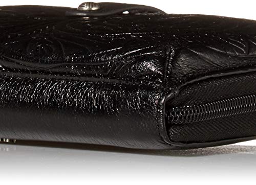 The Sak Iris Crossbody, Black Leaf Embossed