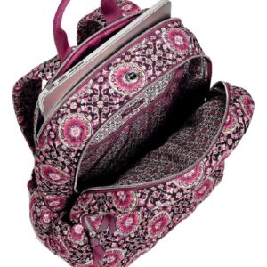 Vera Bradley Iconic Campus Backpack in Raspberry Medallion Performance Twill