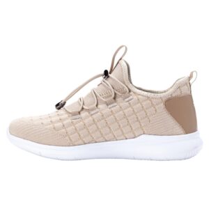 propet travelbound athleisure sneaker womens walking 75 us creammetallic