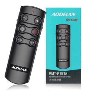 aodelan wireless remote control camera shutter release for sony zv-e10, fx3, zv-1, a7sm3, a7c, a7riv, alpha 9,7r iv,7r iii, 7 iii, 6600, 6400, 6100, 9 ii, rx0 ii, rx100 m7; replces sony rmt-p1bt