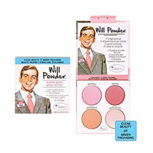 thebalm thebalm will powder blush quad, 1 ct.