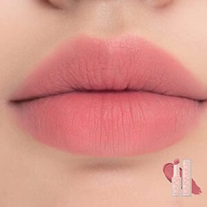 rom&nd Zero Matte Lipstick 3g, 10 PINK SAND, Intense Color, Highly Pigmented, Last All Day, Weightless, Smooth Velvet Texture, Matte Finish, Without Drying or Flaking, Ultra-Adhesive Formula