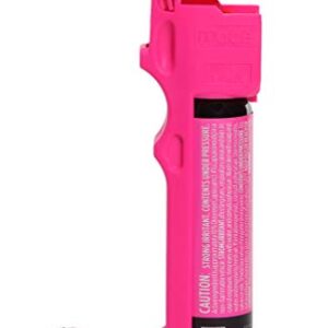 mace Brand Personal Pepper Spray (Neon Pink) – 12’ Pepper Spray with 3-in-1 Formula, Flip Top Safety Cap, Leaves UV Dye on Skin – Self Defense Pepper Spray for Women, Made in The USA