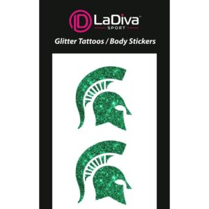 Michigan State Spartans Glitter Tattoo 2-pack