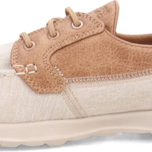 Skechers womens Boat Shoe, Natural, 8.5 US