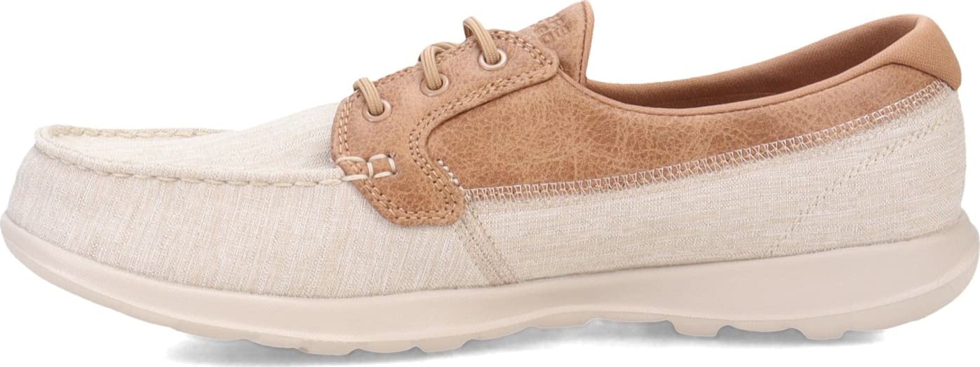 Skechers womens Boat Shoe, Natural, 8.5 US