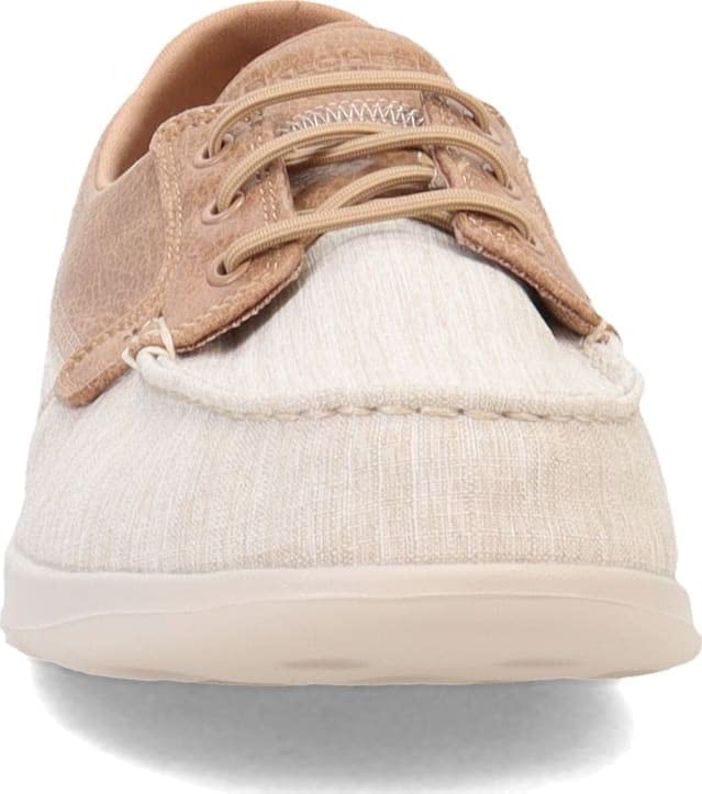 Skechers womens Boat Shoe, Natural, 8.5 US