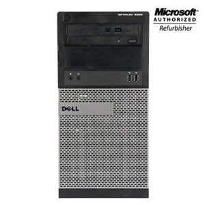 Dell Optiplex 3020 Tower Gaming Desktop Computer - Core Intel i7 4770 3.4 GHz, 8GB RAM, 512GB SSD, NVIDIA GT 1030 2GB DDR5, Keyboard, Mouse, Wireless WiFi, Windows 10 Home 64-bit(Renewed)