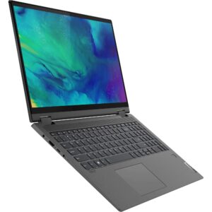 Lenovo IdeaPad Flex 5 15IIL05 81X3000VUS (Intel i7-1065G7 4-Core, 16GB RAM, 512GB SSD, Intel Iris Plus, 15.6" Touch Full HD (1920x1080), Fingerprint, Win 10 Home) Graphite Grey Convertible Laptop