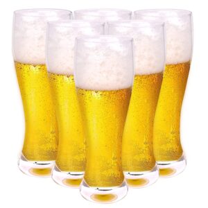 bpfy 18oz beer glasses set of 6 pilsner beer glass craft beer glasses beer glassware cup bar beer glasses pub beer glasses classic beer glasses for men