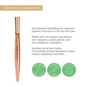 MonétBeauty Magnetic Eyeliner Pen, Ultra Precise, Smudge Proof and All-Day Lasting (5ml)