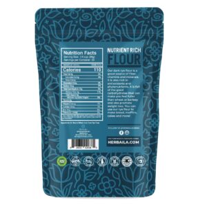 Rye Flour 2lb / 32oz, Dark Rye Flour for Bread, Pumpernickel Flour, Rye Bread Flour, Rye Flour for Baking, 100% Whole Rye Flour, Non-GMO.