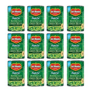 del monte petite cut green beans, 14.5 oz, (pack of 12)