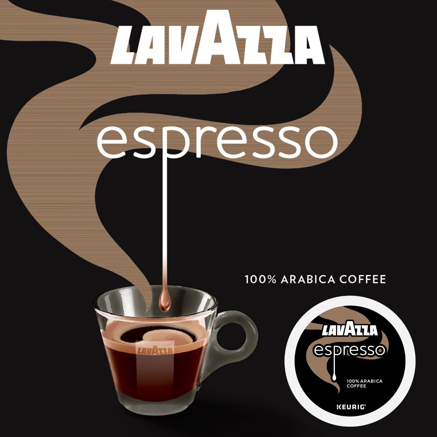 Lavazza Espresso Italiano Single Serve Coffee K-Cup® Pods for Keurig® Brewer, 32Count, 100% Arabica, Medium roast with intense, aromatic flavor (Pack of 32)