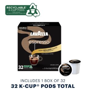 Lavazza Espresso Italiano Single Serve Coffee K-Cup® Pods for Keurig® Brewer, 32Count, 100% Arabica, Medium roast with intense, aromatic flavor (Pack of 32)