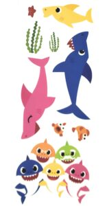 roommates baby shark wall decals - 9 pieces