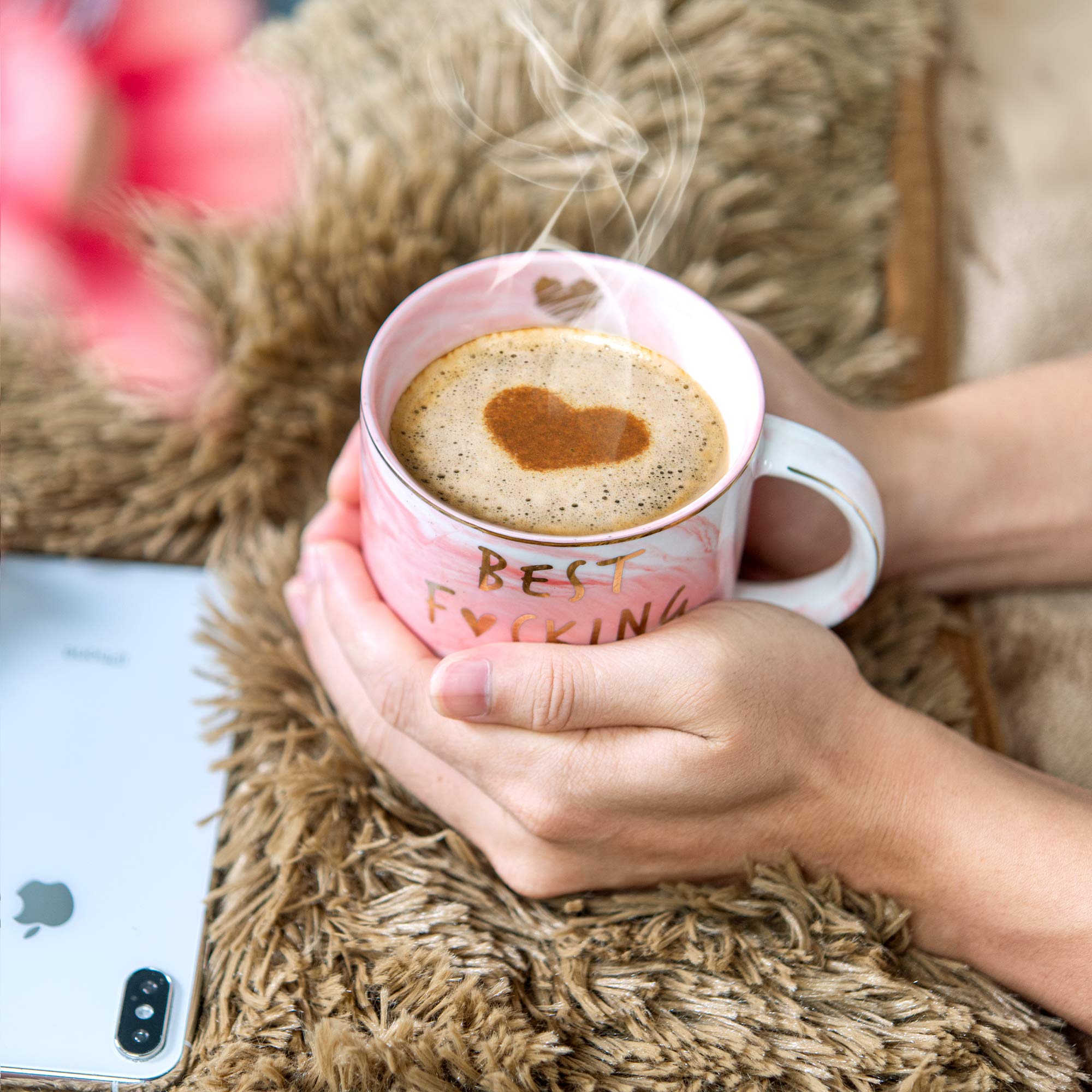 Hendson Aunt Gifts from Niece, Nephew - Best Aunt Ever - Funny Gift for Aunts - BAE Best Aunt Ever Gifts for Birthday - Great Auntie Gifts - Cute Favorite Aunt Mug, Ceramic 11.5oz Coffee Cup