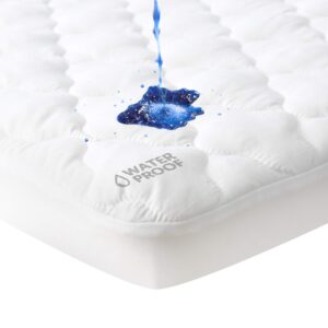 moonsea waterproof playard mattress pad sheet for 4moms playard, mattress cover protector fits 4moms breeze plus playard & breeze go playard, pack n play sheet fits 28.5" x 41" mattress