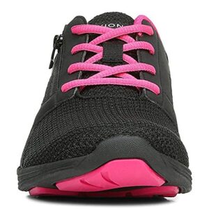 Vionic Women's Agile Lyla Comfortable Leisure Shoes- Supportive Walking Sneakers That Include Three-Zone Comfort with Orthotic Insole Arch Support, Sneakers for Women Black 9 Wide US