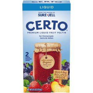 certo premium liquid fruit pectin (6 fl oz boxes (2 packet in each box)), set of 2 boxes, total 4 packets