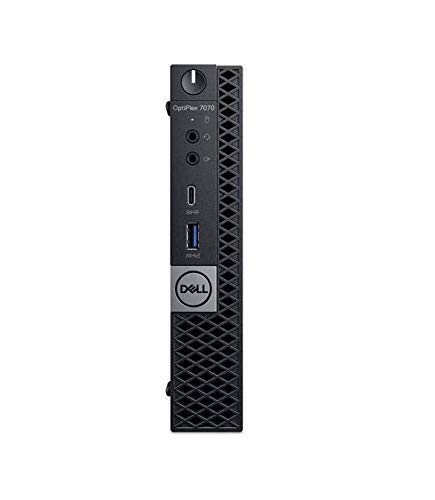 Dell Optiplex 7070 Micro (MFF) PC Intel Core i5-8600T up to 3.70 GHz, 16GB DDR4, M.2 256GB PCIe NVMe, Dual-b and 2x2 802.11ac WiFi, MU -MIMO + Bluetooth 5, Windows 10 Pro (Renewed)