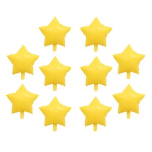 10 pcs yellow star-shaped balloon 18 inch foil balloon mylar balloon happy birthday balloons decoration