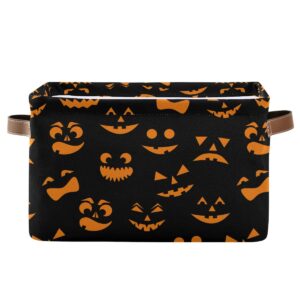 wellday 1pcs storage basket cute halloween large foldable storage bin cube collapsible organizer