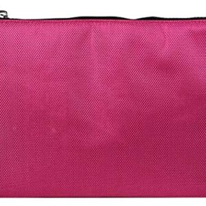 Vaultz Money Bag with Lock - 7 x 10 Inches, Men & Women's Locking Accessories Pouch for Cash, Bank Deposits, Wallet, Medicine, Phone and Credit Cards - Pink