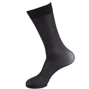 goobester men tube male sheer formal dress wear suit black stocking business socks black